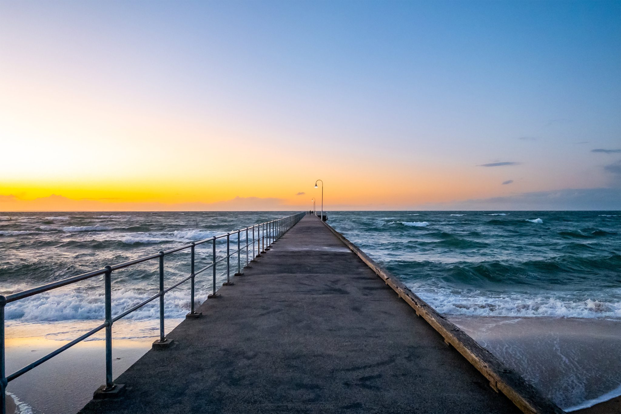 Dromana Pier Split - Julian Varricchio Photography